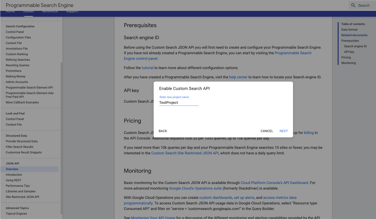 Google CSE(Custom Search Engine) 사용하여 검색결과 가져오기 - 쓰쓰,쓰쓰